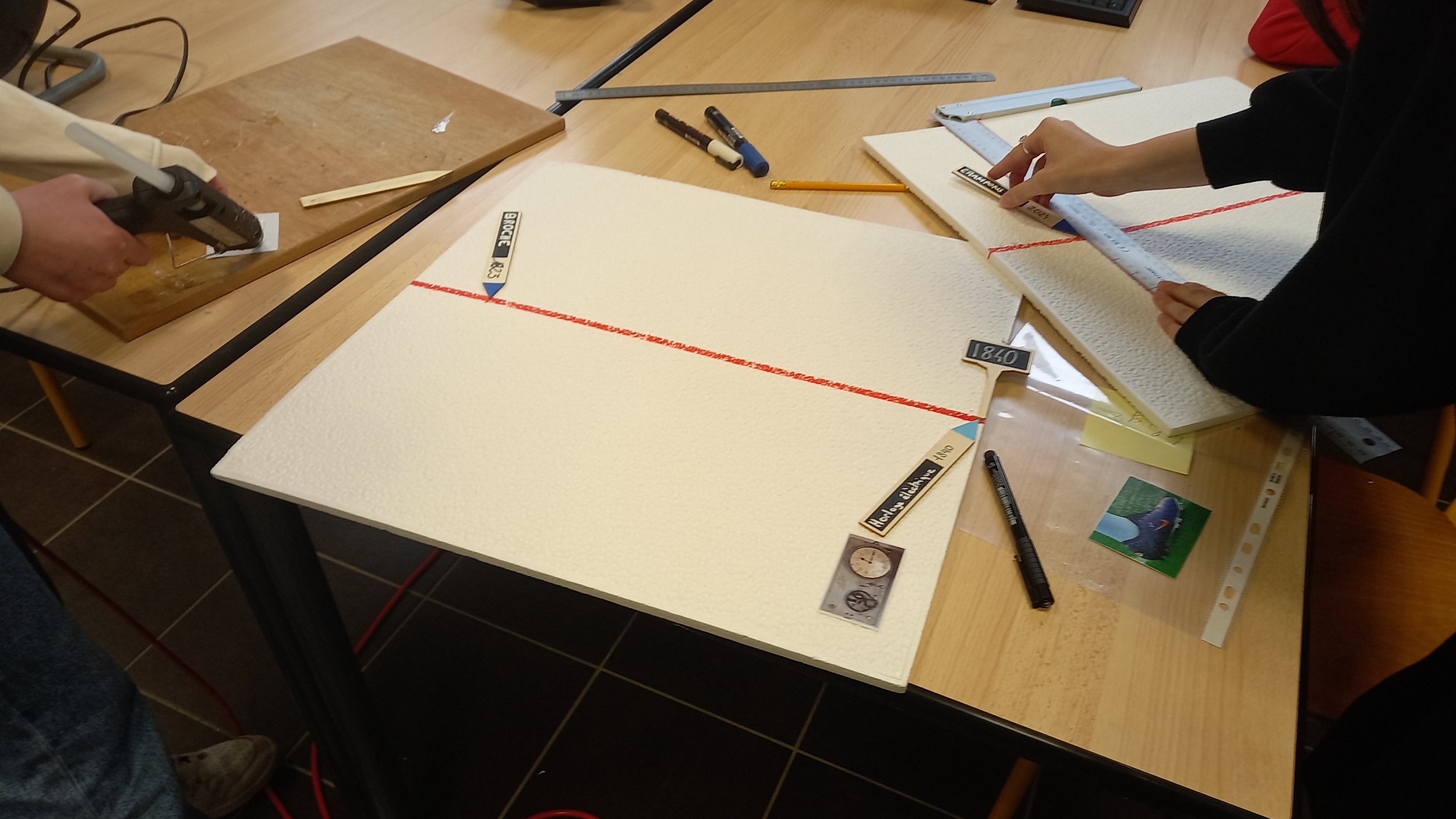 Frise chronologique murale interactive et numérique des objets ...